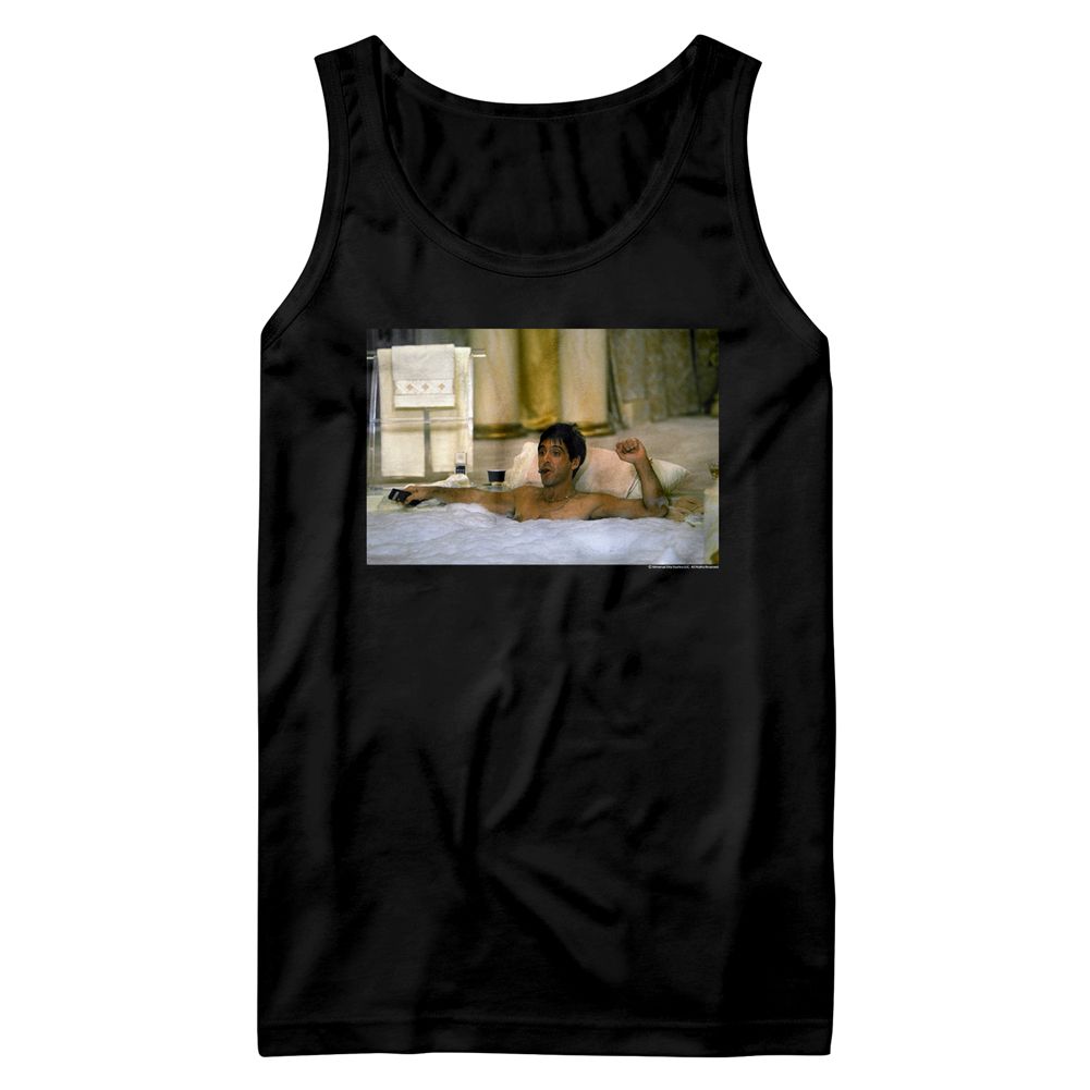 Scarface-Bubble Bath-Black Adult Tank | Coastline Mall